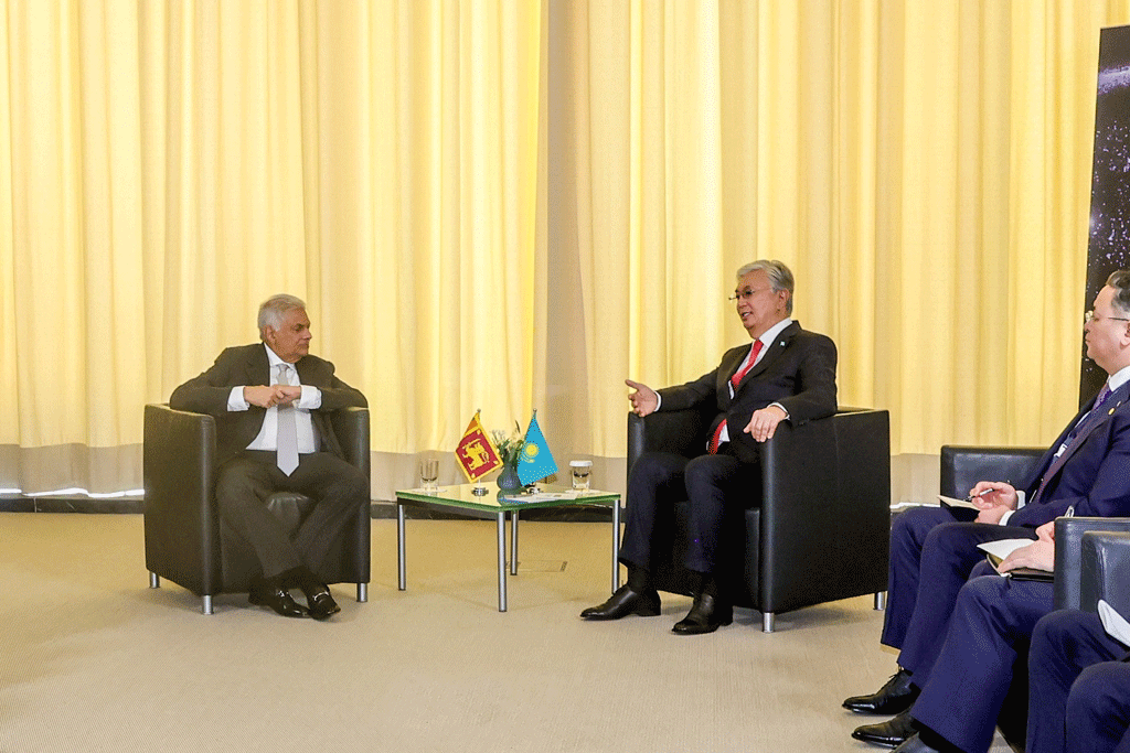 ජනපති රනිල් සහ කසකස්ථාන ජනපති අතර සාකච්ඡාවක් - LNW Sinhala